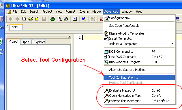 Setting up Ultra Edit as your Maxscript Editor: