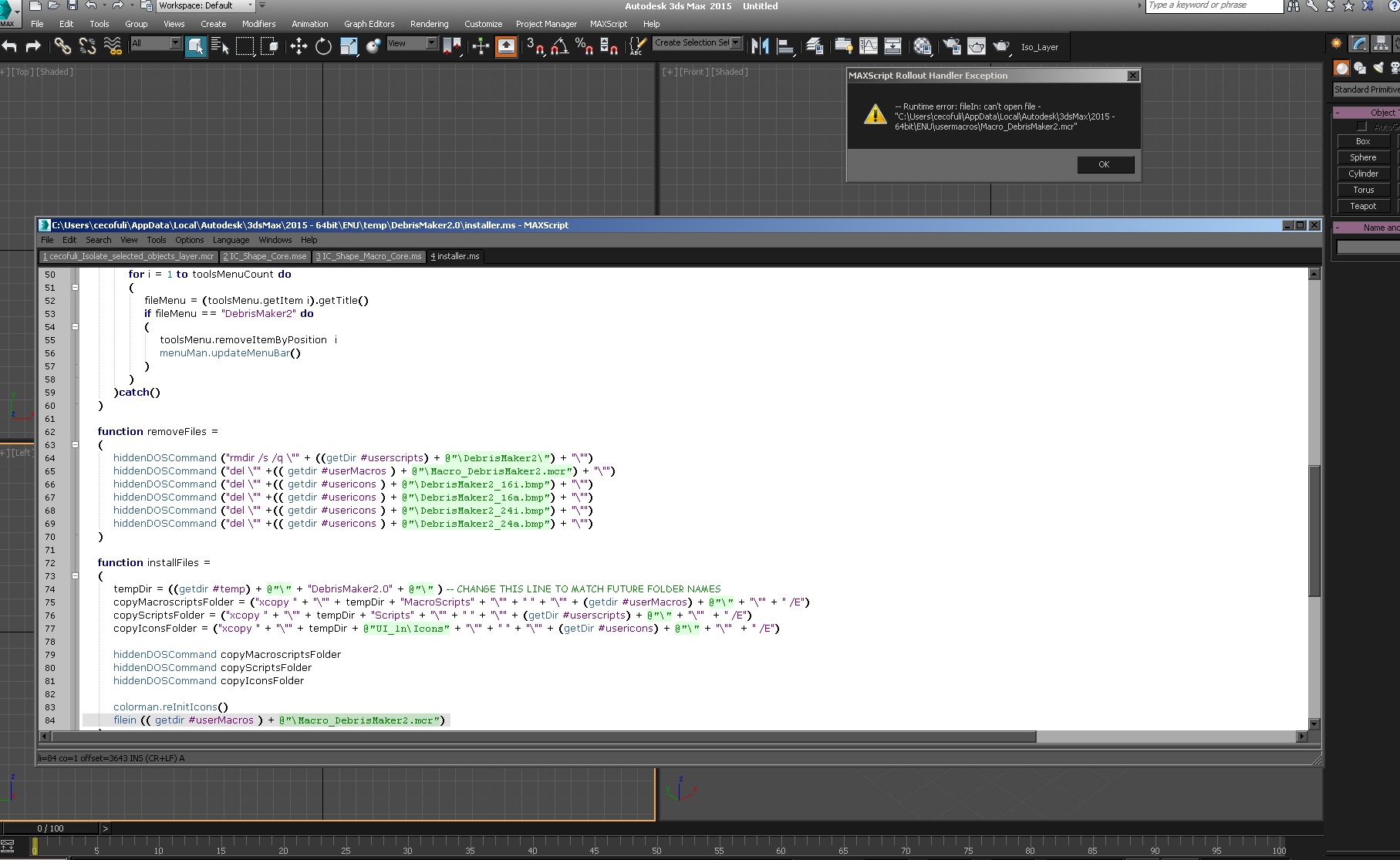 DebrisMaker2 - Procedural geometry creation tool | ScriptSpot