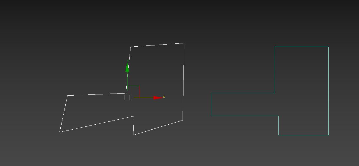 make the angle between two segments of a spline 90 degrees | ScriptSpot