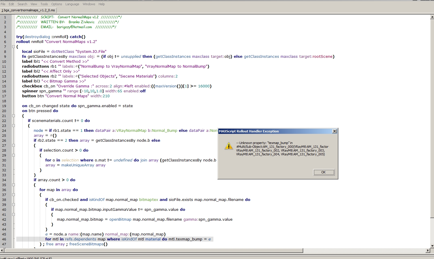 Convert Normal Maps | ScriptSpot