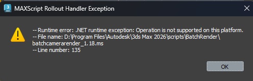 Batch Camera Render | ScriptSpot