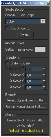 Create Quick Studio Setup | ScriptSpot