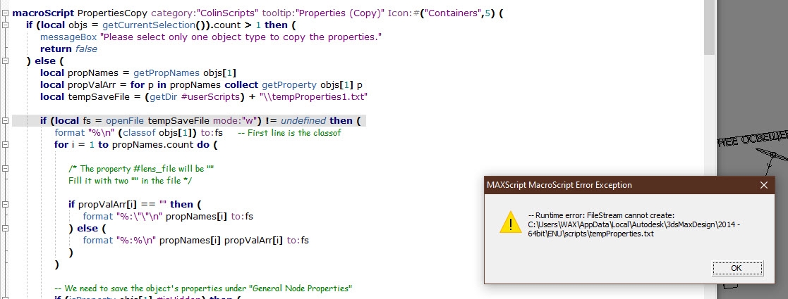 Copy/Paste Object Properties | ScriptSpot