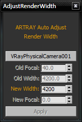 AdjustRenderWidth for Vray | ScriptSpot