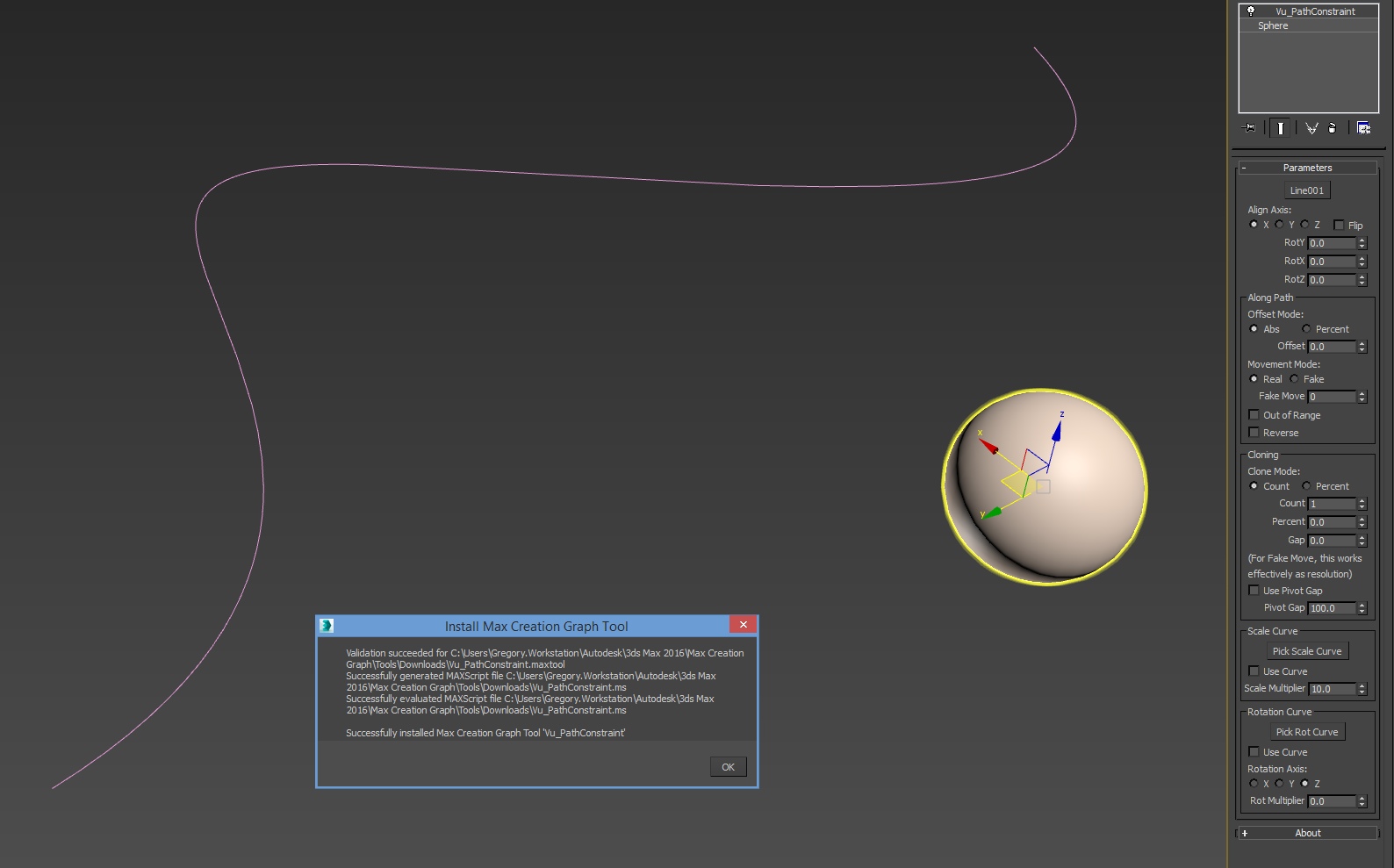 MCG Path Constraint a.k.a IncrCloneOnCurve | ScriptSpot