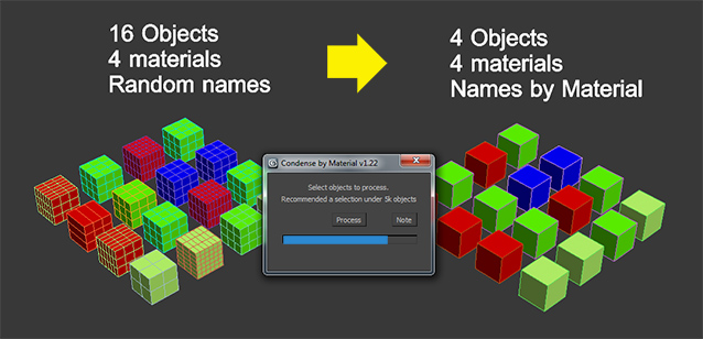Condense by Material | ScriptSpot