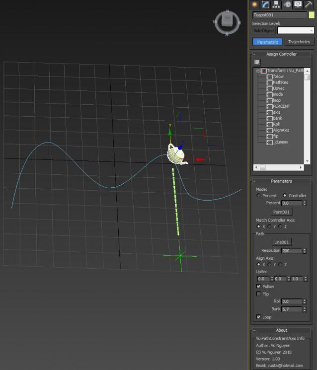 MCG PathConstraintAxis | ScriptSpot