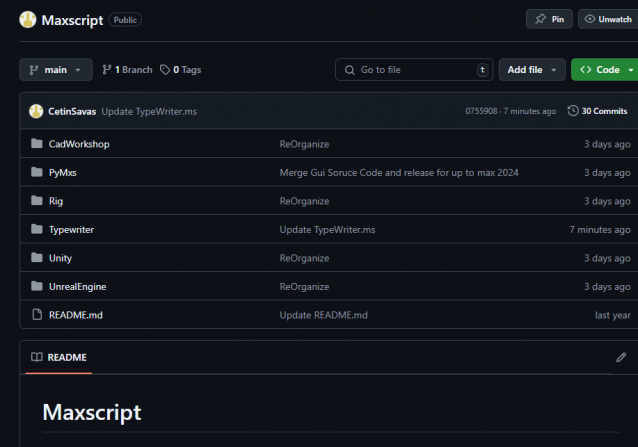 Savas Cetin's maxscript and python (pymxs) repository | ScriptSpot