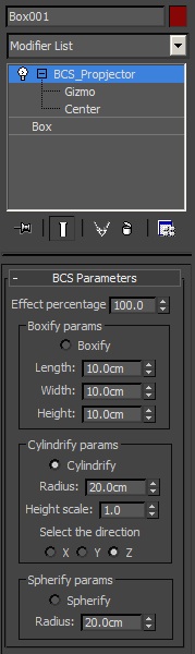 BCS_Projector (Boxify-Cylindrify-Spherify) | ScriptSpot