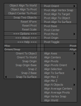 Pivot & Align Tools | ScriptSpot